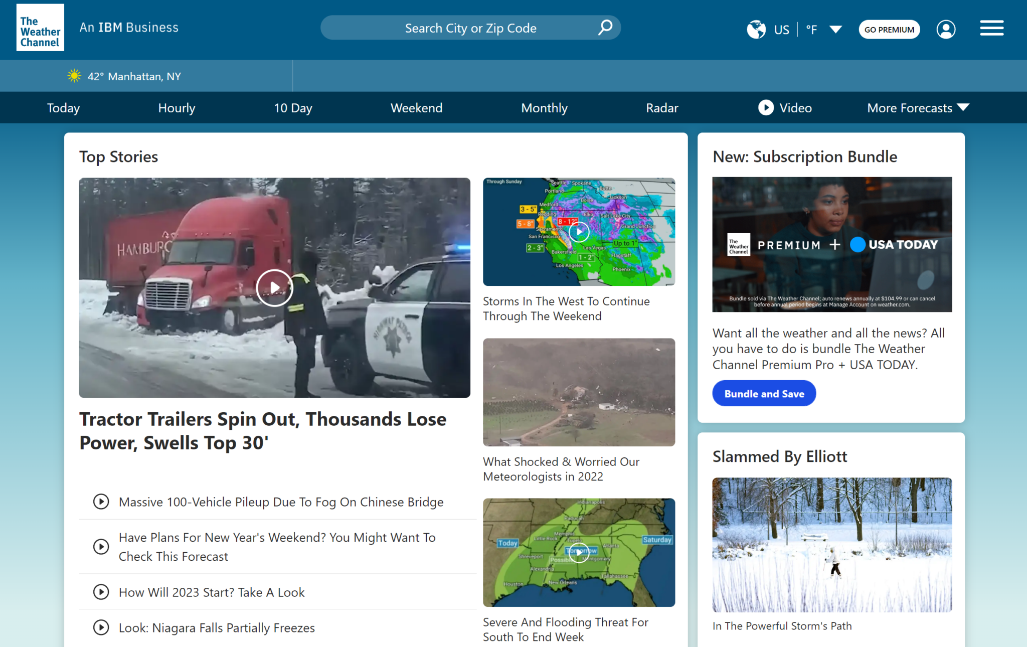 2023 DirecTV Weather Channel List