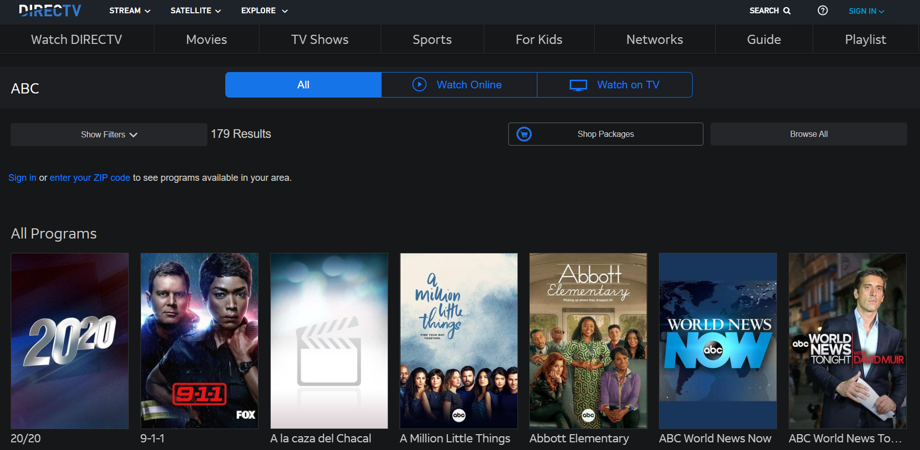 DirecTV ABC Channel List 2024 DirecTV ABC Channel List 2024
