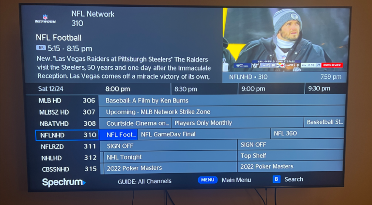 2023 Spectrum NFL Network Channel List