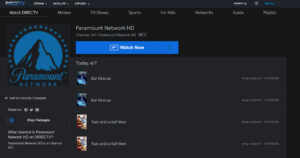 DirecTV Paramount Channel Guide