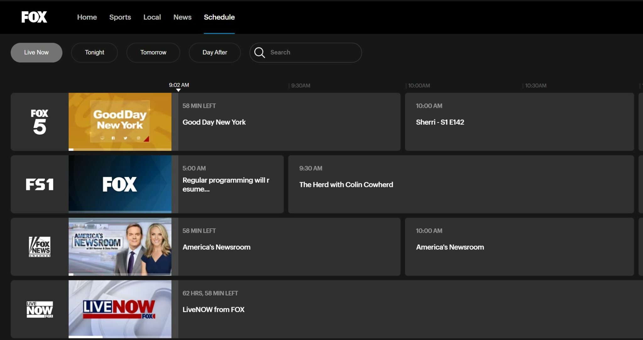 2024 Xfinity Fox Channel List