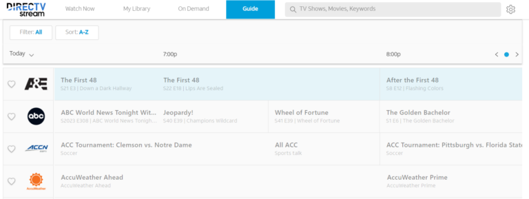 DirecTV ABC Channel List (2024)